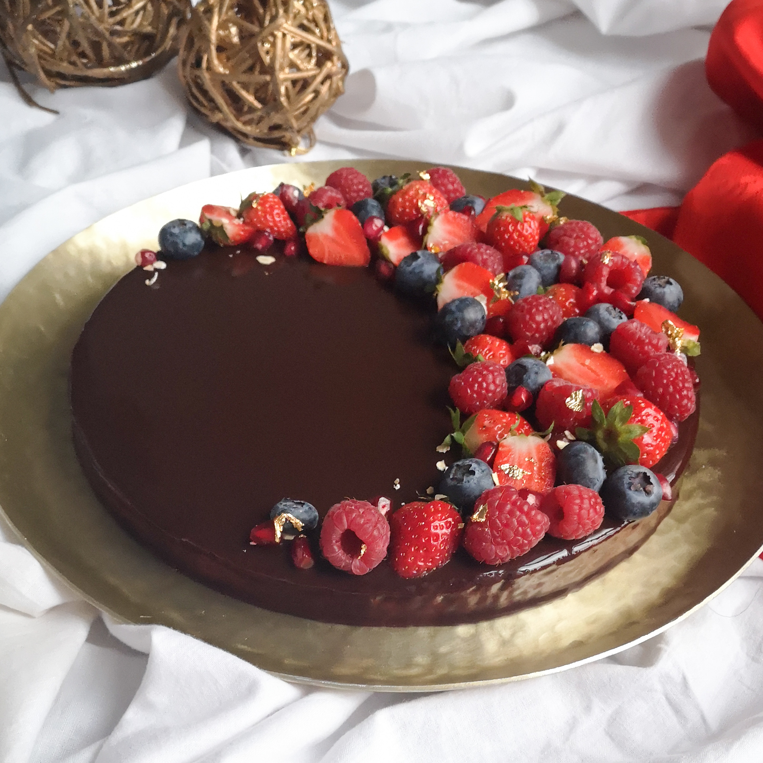 Tarte au chocolat et aux fruits rouges – Mes petites madeleines